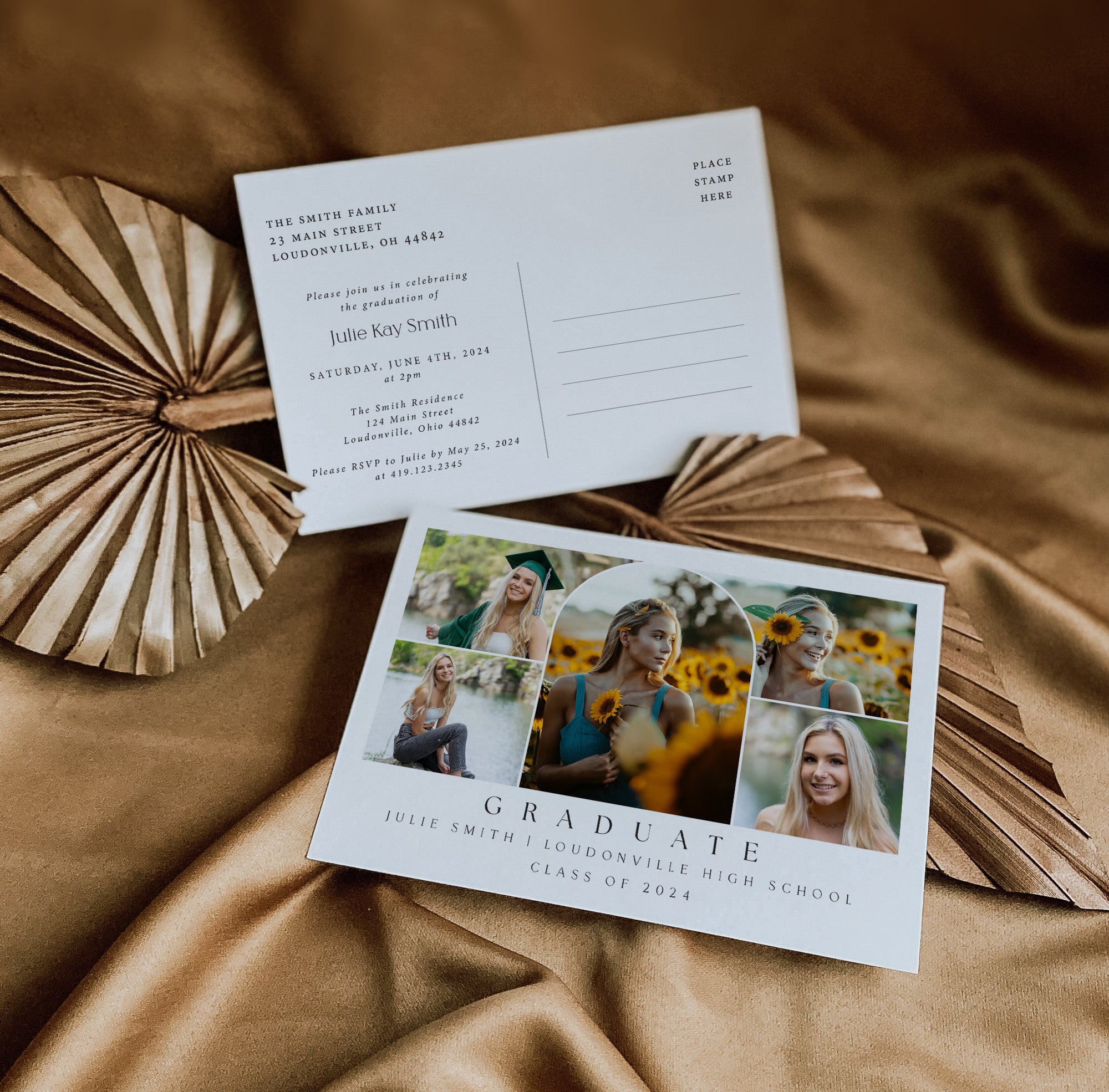 Arch Collage Transparent Graduation Postcard – Truly Inspired Paper Co.