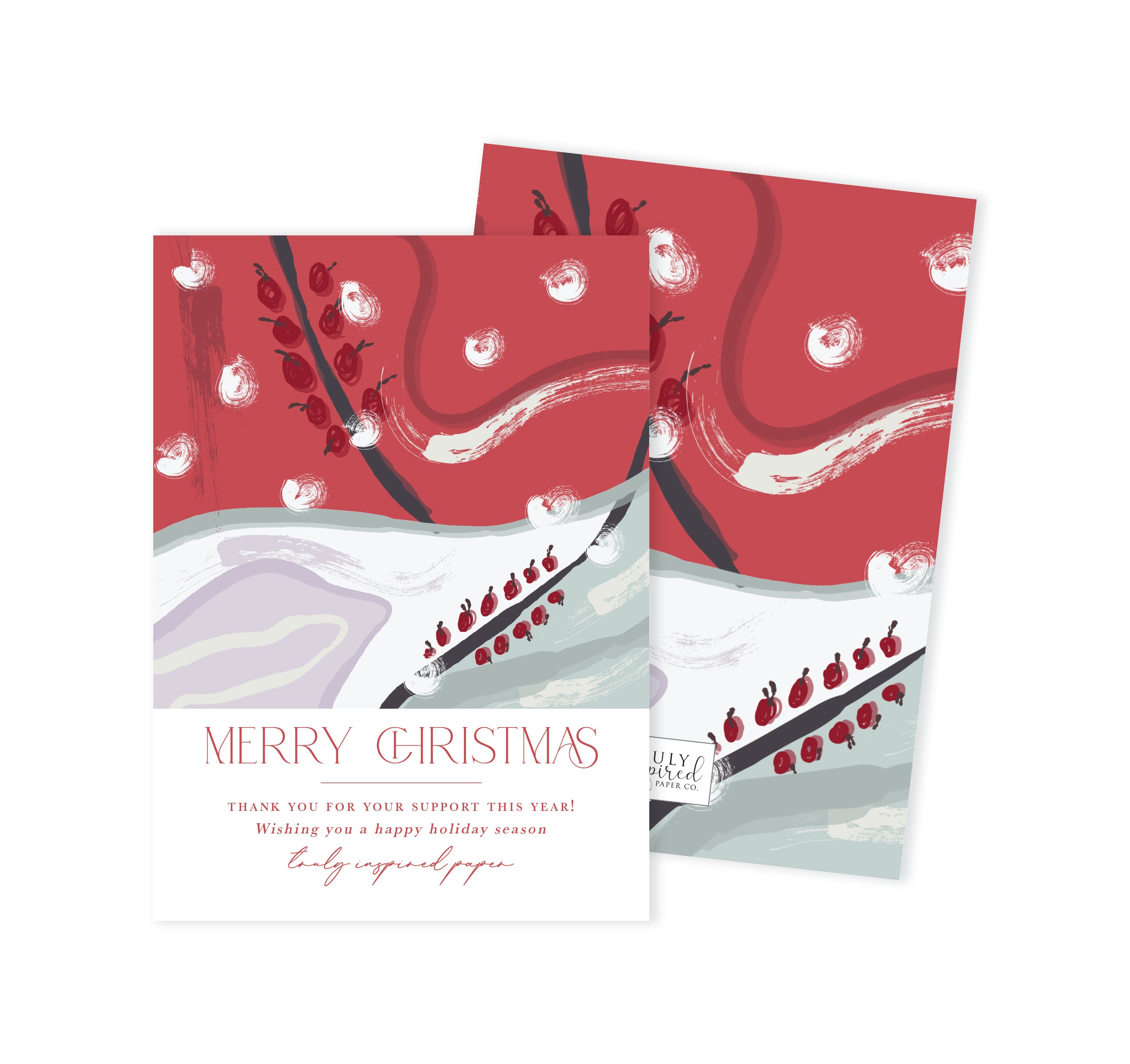 Abstract Holiday Cards – Truly Inspired Paper Co.