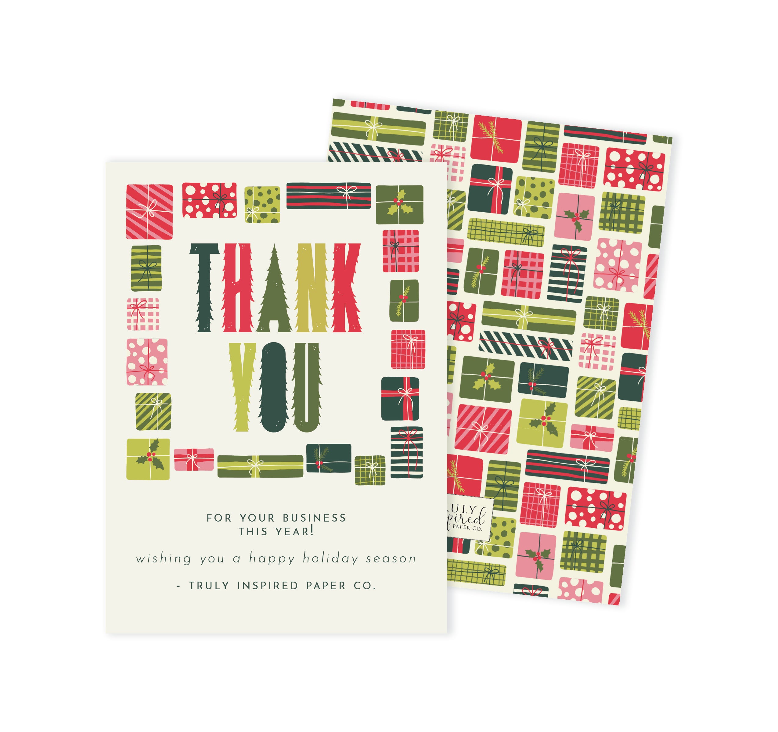 Abstract Holiday Cards – Truly Inspired Paper Co.