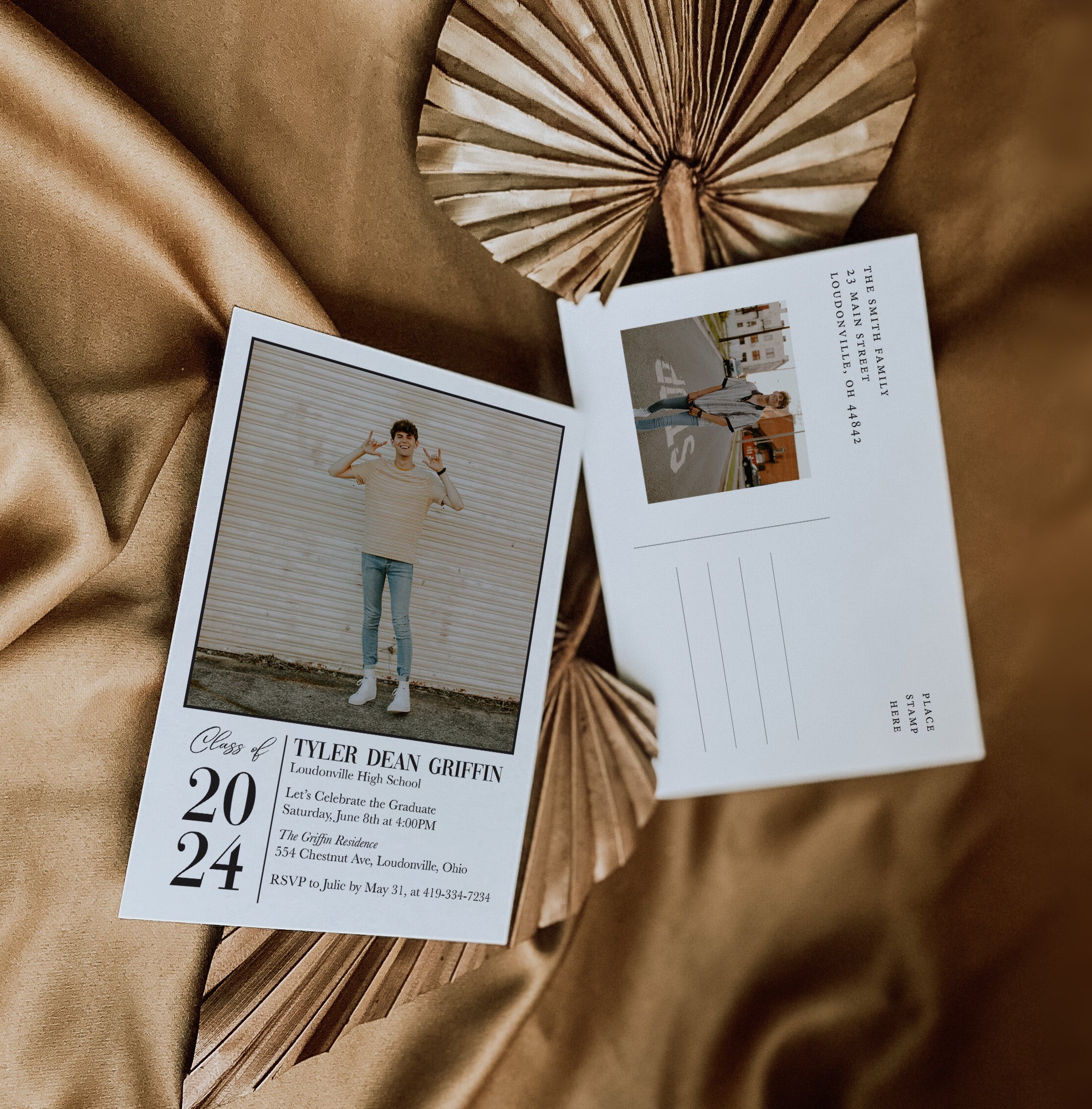 Minimalist Graduation Postcard – Truly Inspired Paper Co.