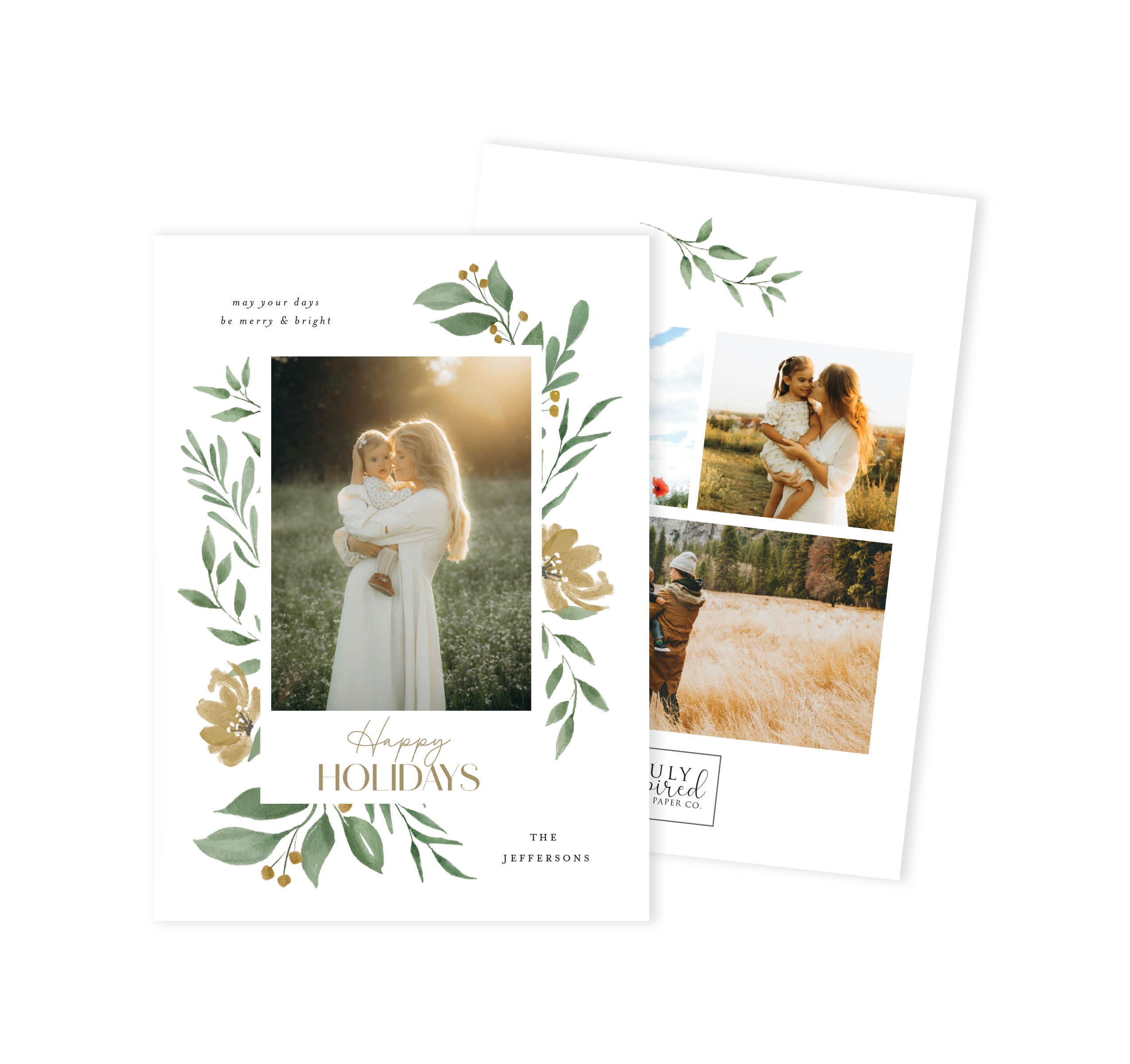 Abstract Holiday Cards – Truly Inspired Paper Co.