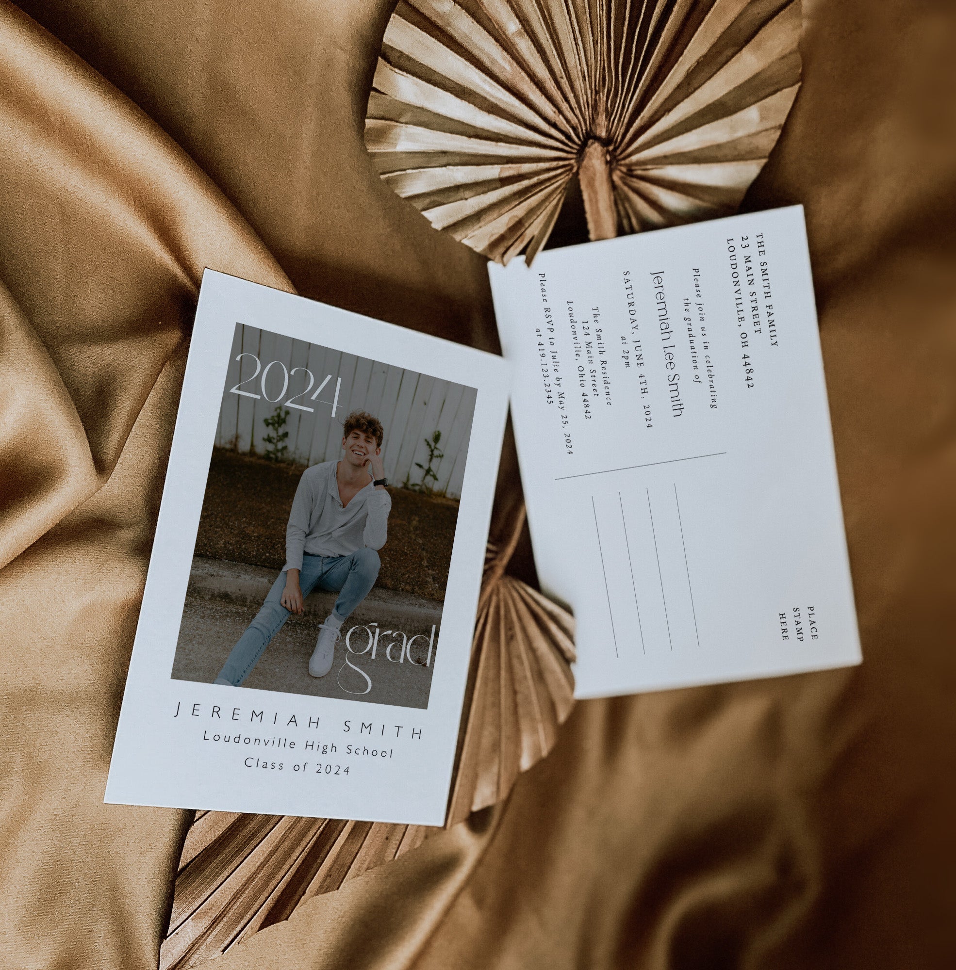 Stacked Grad Graduation Postcard – Truly Inspired Paper Co.