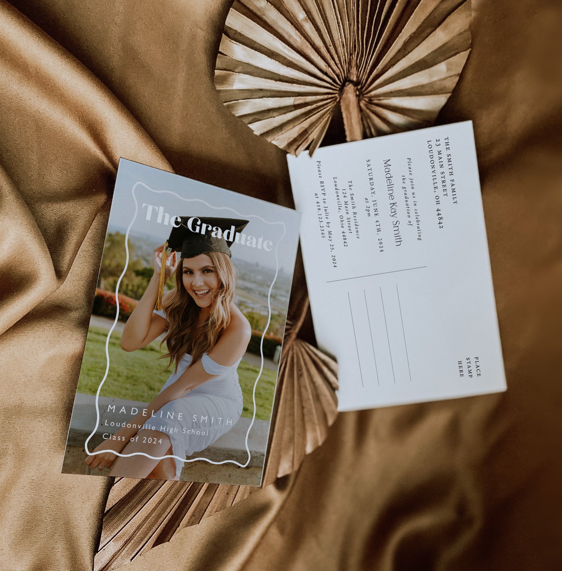 Wavy Graduation Postcard – Truly Inspired Paper Co.